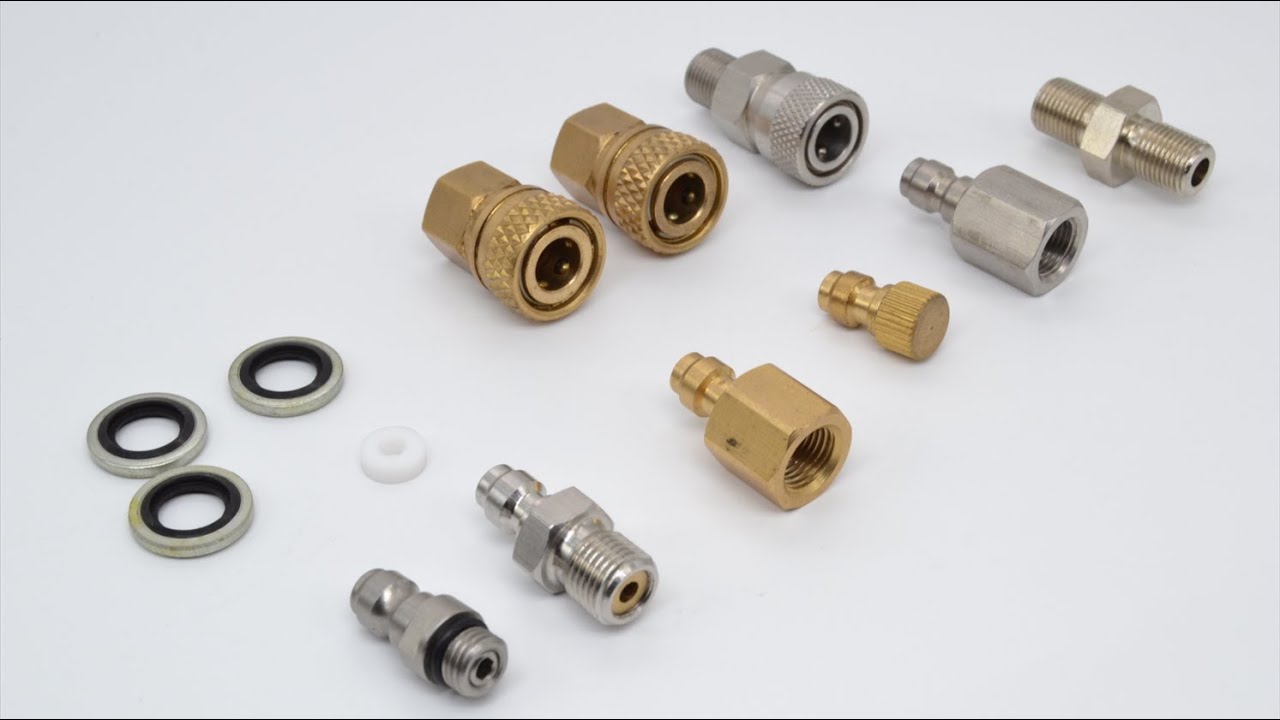 Brass stainless steel quick connect 8mm adapters foster filling ...