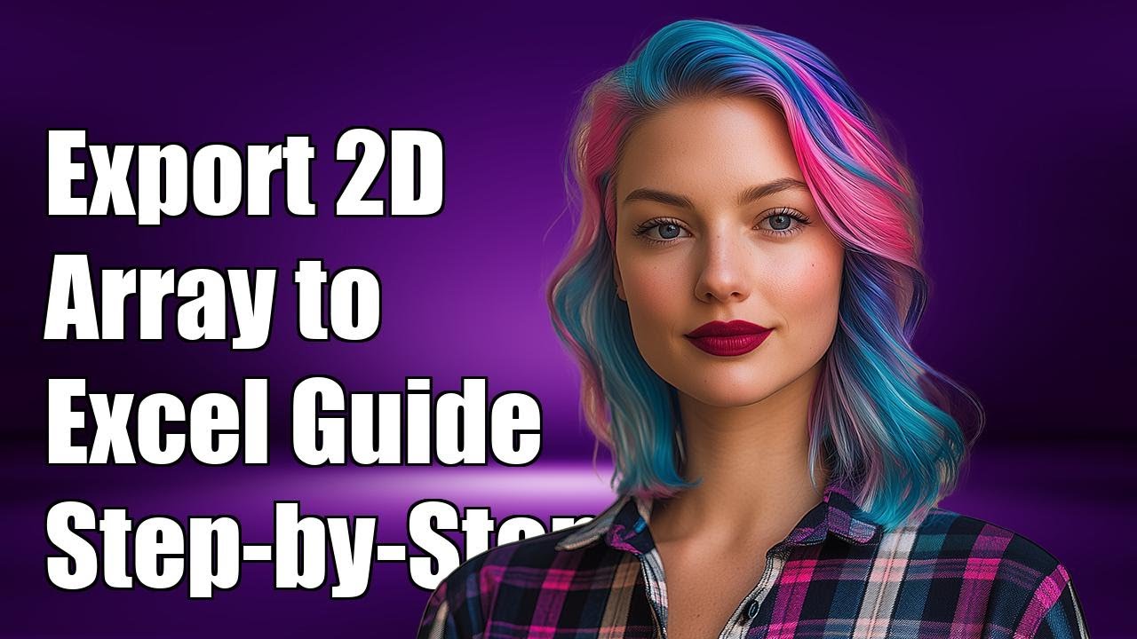 How to Export a 2D JavaScript Array to Excel: Step-by-Step Guide - YouTube