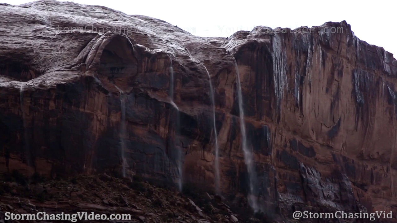 Moab Utah Waterfall Outbreak / Flash Flooding - 12/8/2019 - YouTube