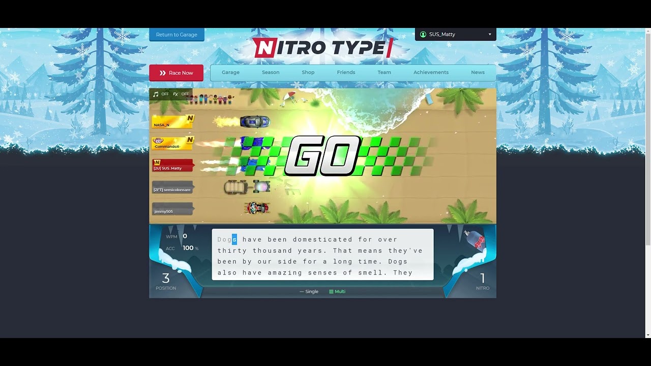 nitro type part 2 - YouTube