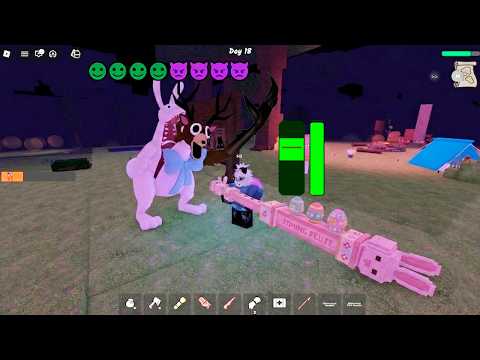 Can I Tame The EVIL BUNNY Easter Update in 99 Nights in The Forest ROBLOX