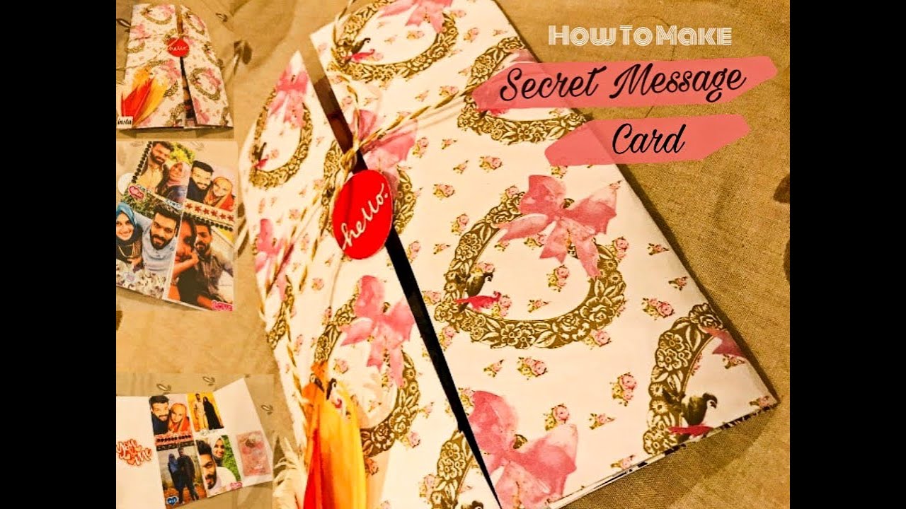 How To Make Secret Message Card|Tutorial For Beginners|Craftlane - YouTube