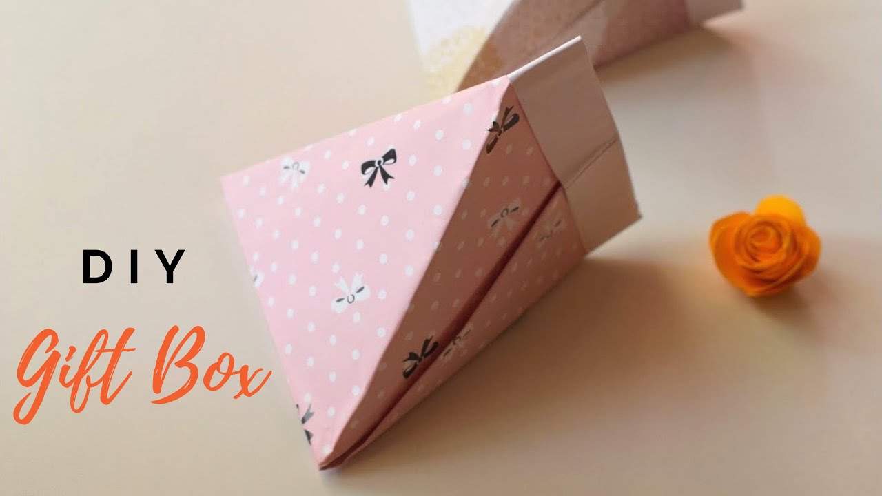 DIY Triangle Gift Box Ideas | Handmade Gift Box | DIY Gift Box easy ...