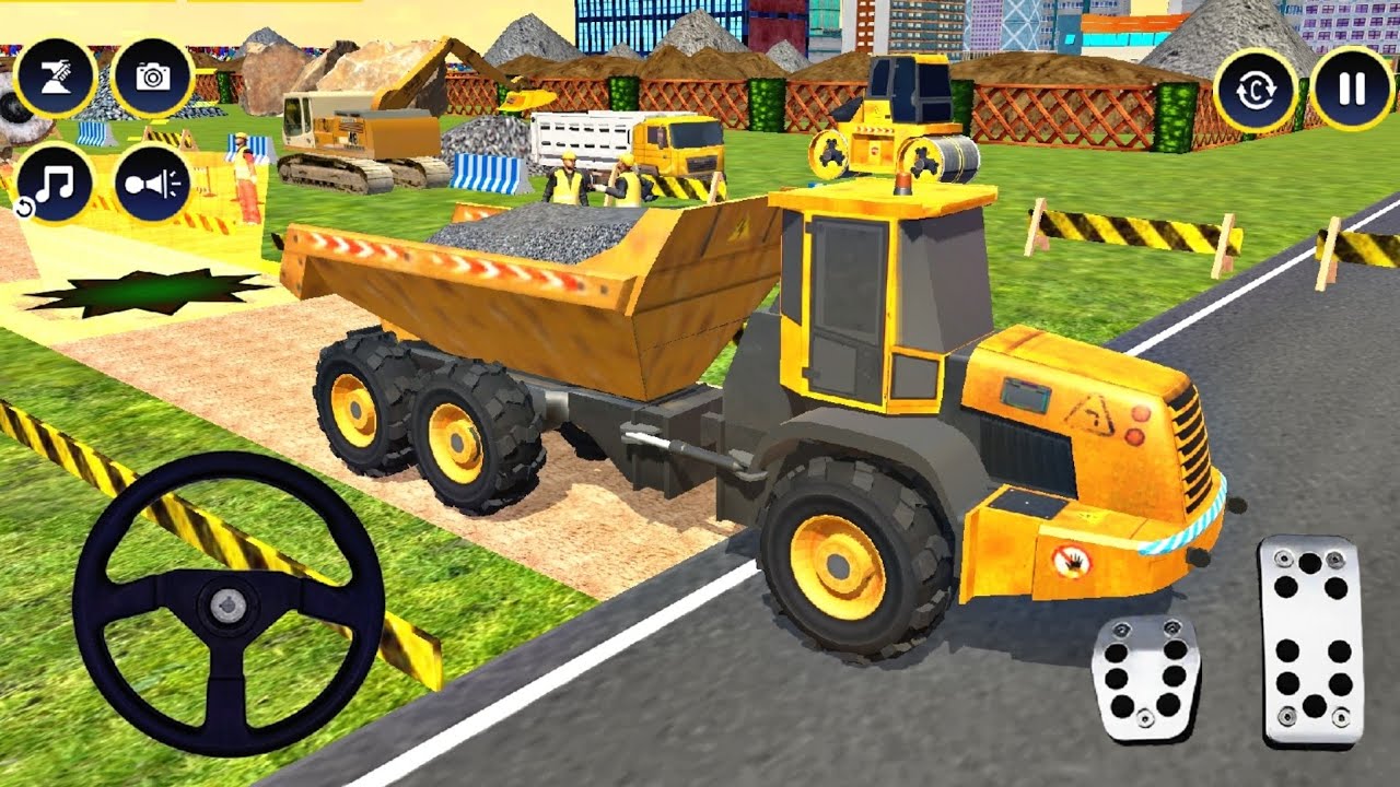 New Town Road Construction Simulator Game 3D : JCB Road Construction ...