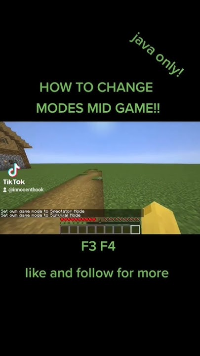 how to change game modes #minecraft #short #shorts - YouTube
