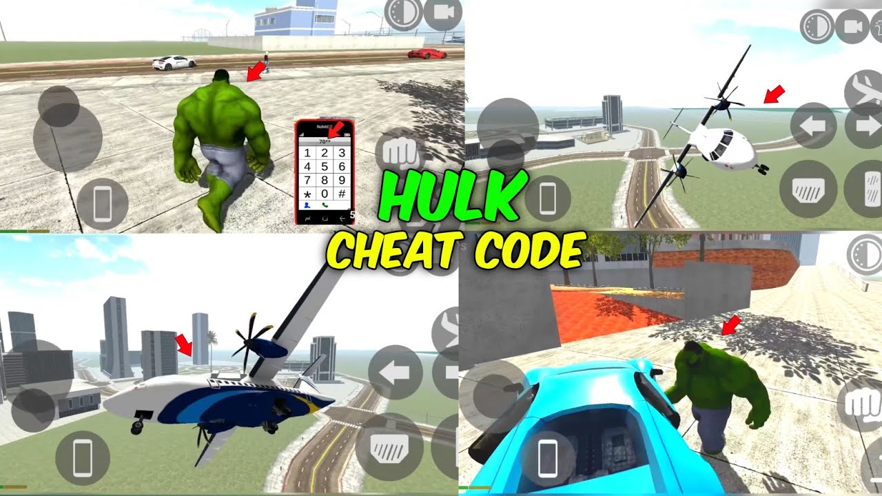 Finally New Update🤑 Hulk Cheat Code + Big Aeroplane Drive | hulk ...