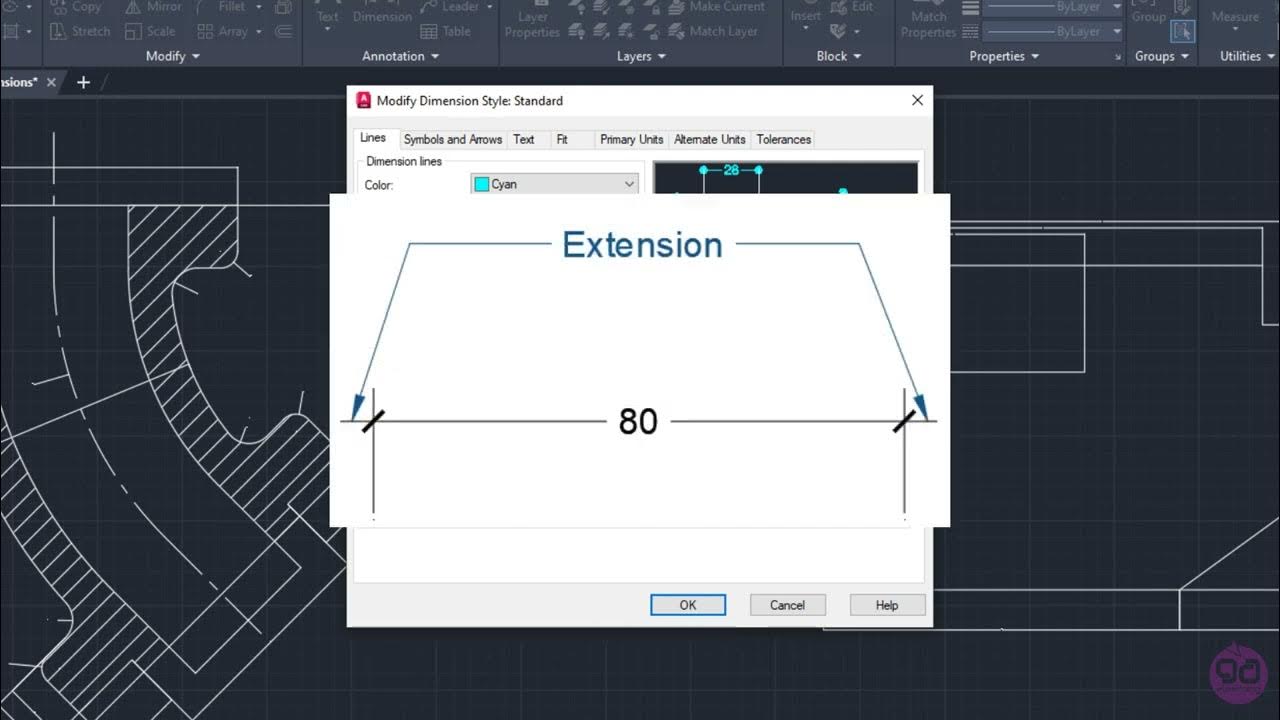 5-4 Modifying dimensions (AutoCAD 2023) - YouTube