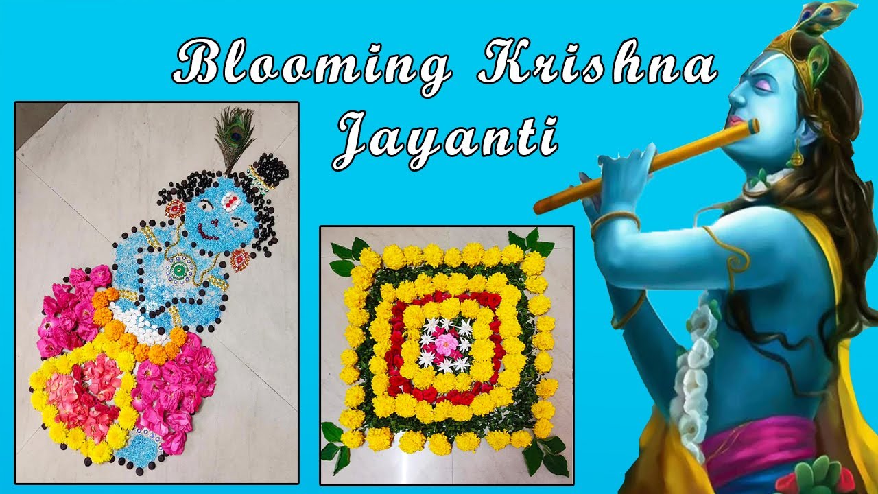 Blooming Krishna Jayanti - VB's Flower Decors - YouTube