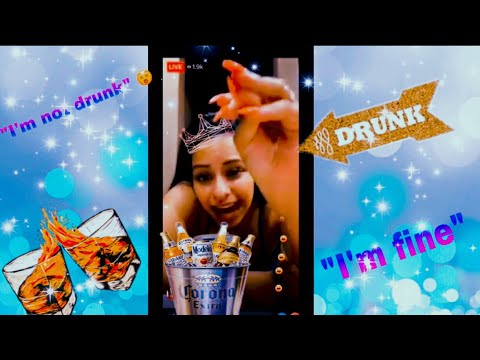 Carmen DRUNK on Facebook livestream |moon Luna|