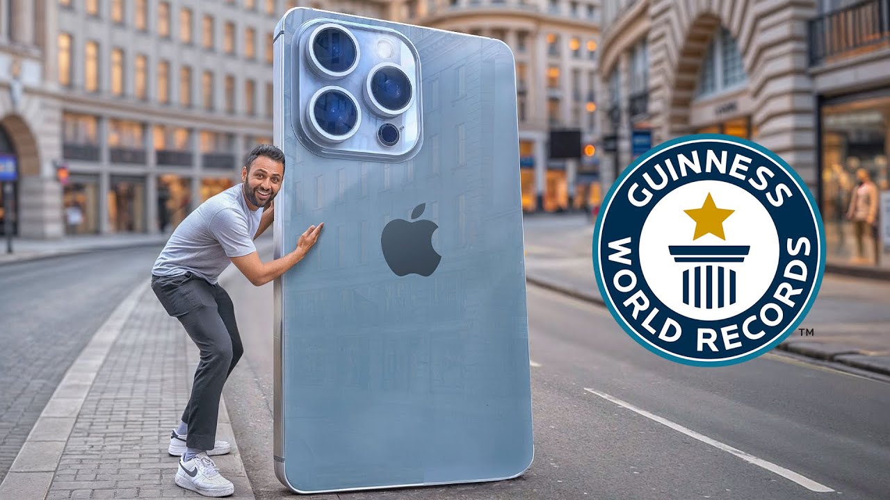 Largest iPhone Ever Made feat. Mrwhosetheboss - Guinness World Records ...