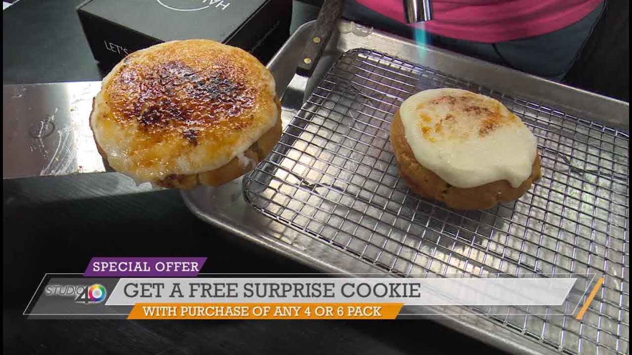 Half Baked bringing in cookies for National Cookie day! - YouTube