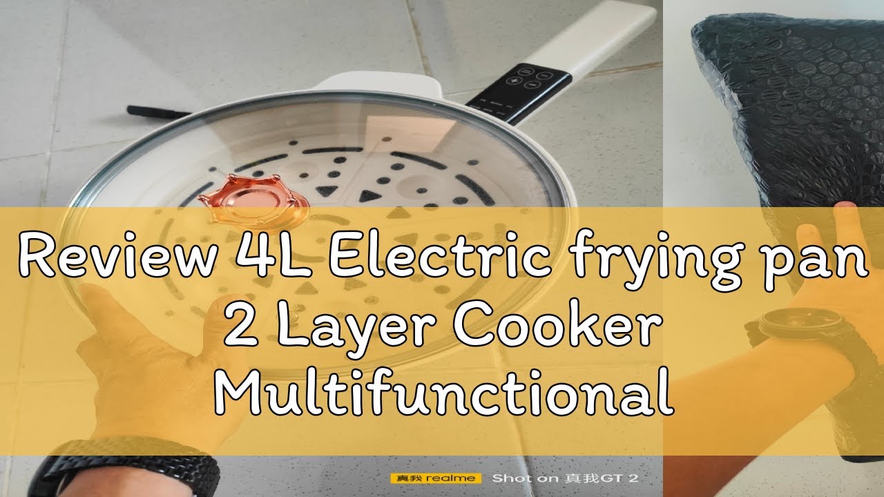 Review 4L Electric frying pan 2 Layer Cooker Multifunctional Rice ...