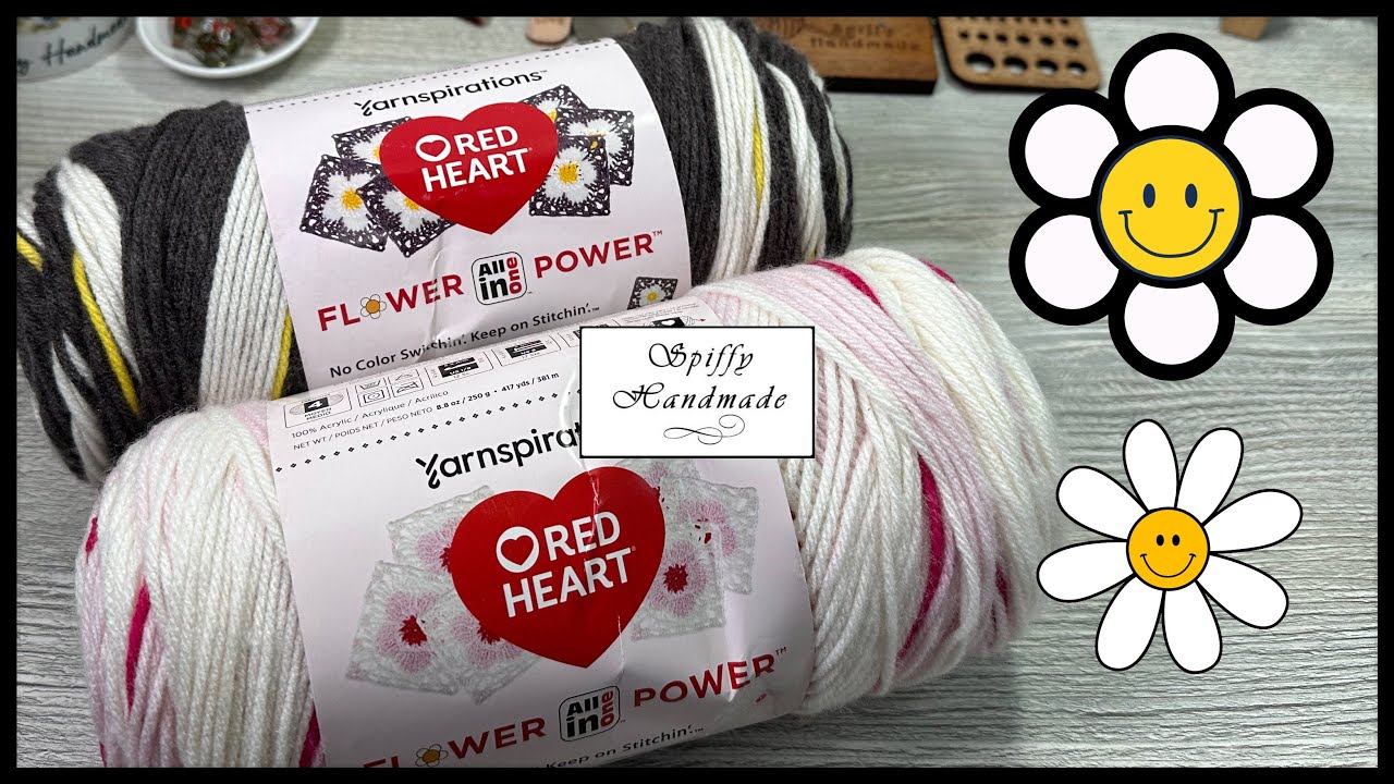 Red Heart All in One Flower Power Yarn!!! - YouTube