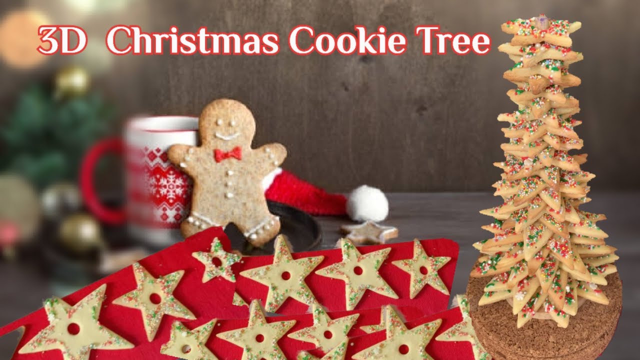 How To Make 3D Christmas Cookie Tree | Christmas Cookie Tree. - YouTube