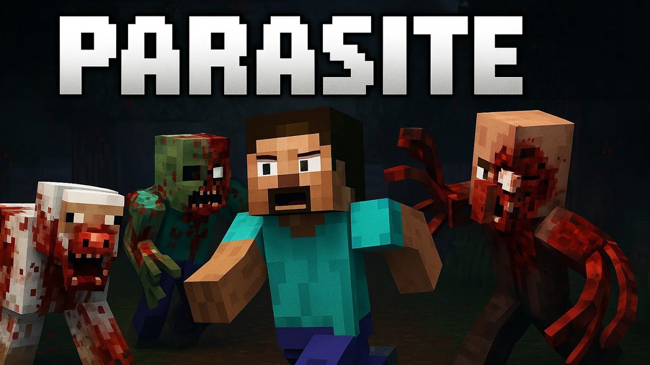 PARASITE Spreading across my MINECRAFT WORLD. | MCPE ADDON | #minecraft ...