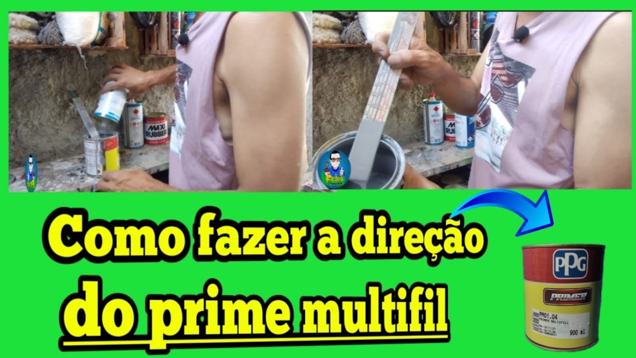 Diluição do primer multifil - YouTube
