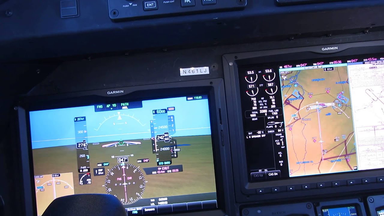 Learjet 75 Demo flight, Part two. - YouTube
