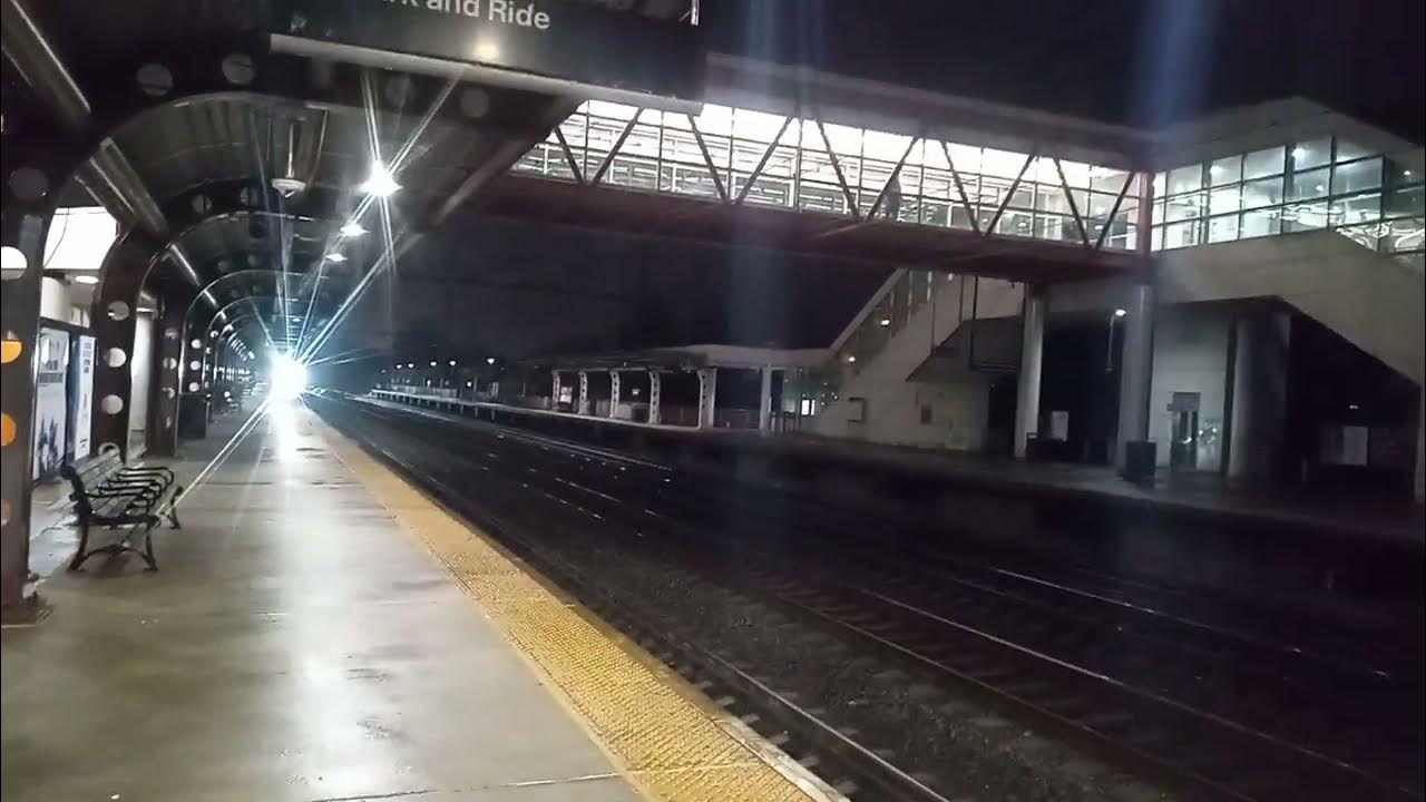 A Late Amtrak Northeast Regional 196 With Two Locomotives & Acela Express 2173 at Hamilton, NJ ...