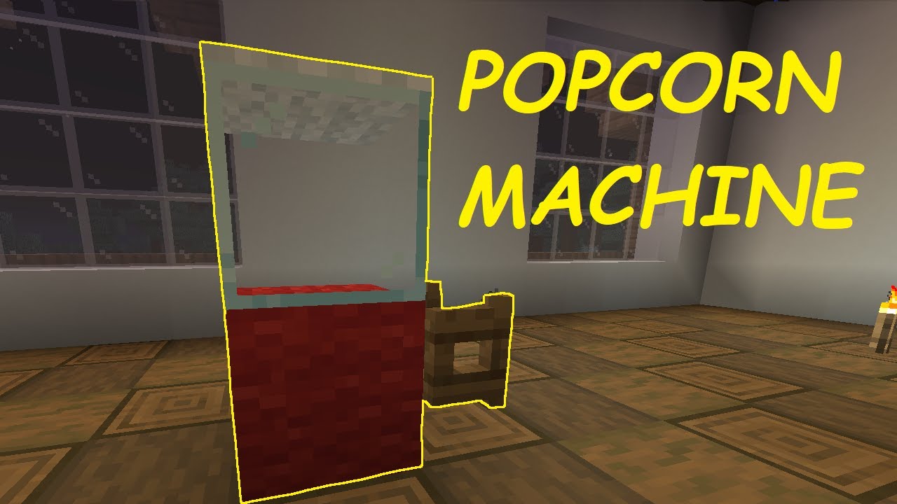 How to make Popcorn Machine in Minecraft 1.17.1 - YouTube