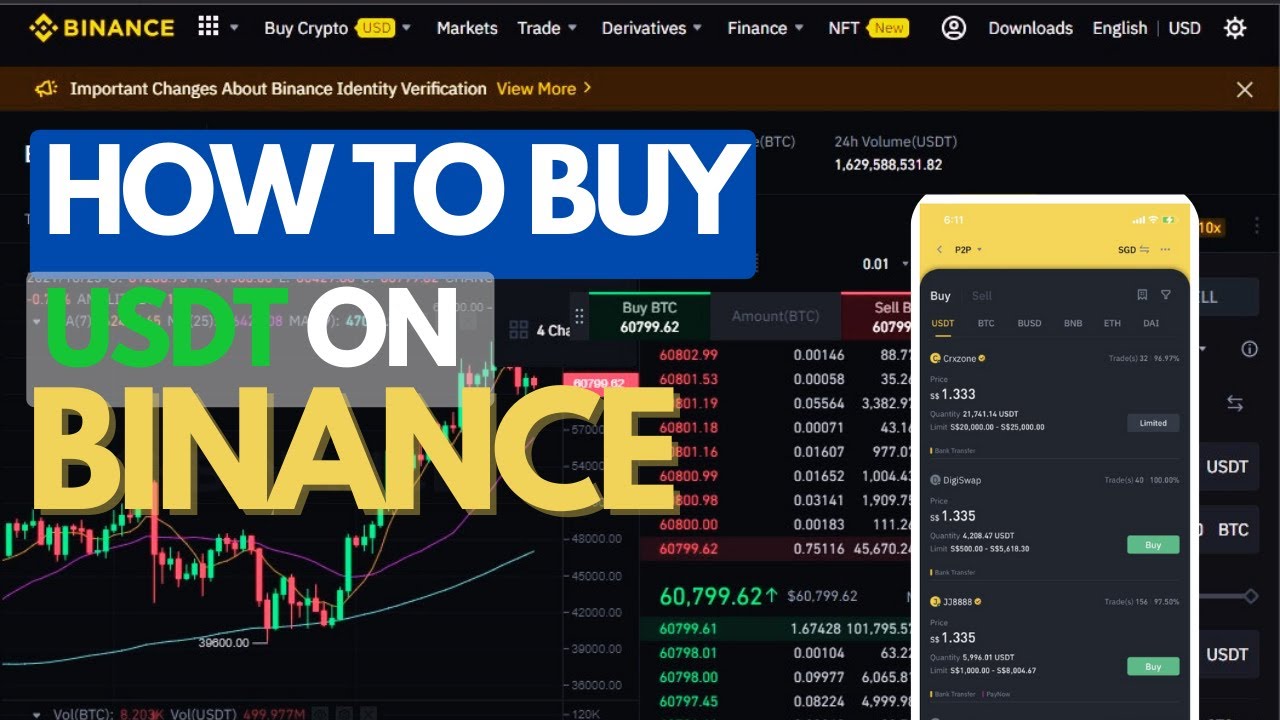 HOW TO BUY USDT ON BINANCE ACCOUNT. - YouTube