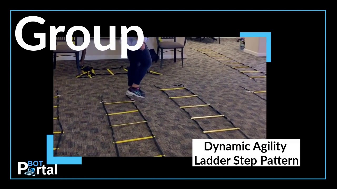 Dynamic Agility Ladder Step Pattern Group Occupational Therapy ...