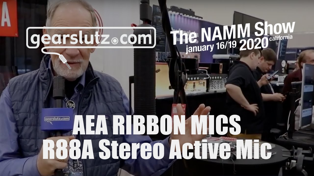 AEA R88A stereo active ribbon microphone - Gearslutz @ NAMM 2020 - YouTube