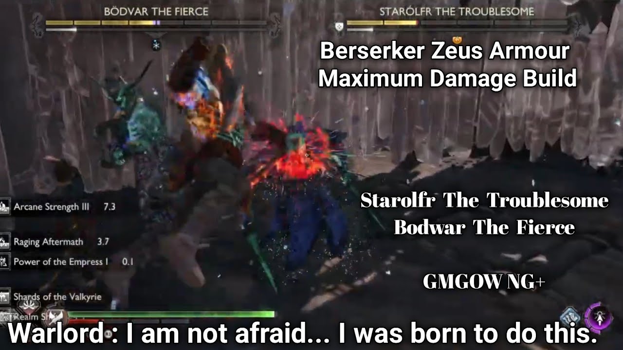 God of War Ragnarok Berserker 4 & 5 Starolfr The Troublesome & Bodwar ...