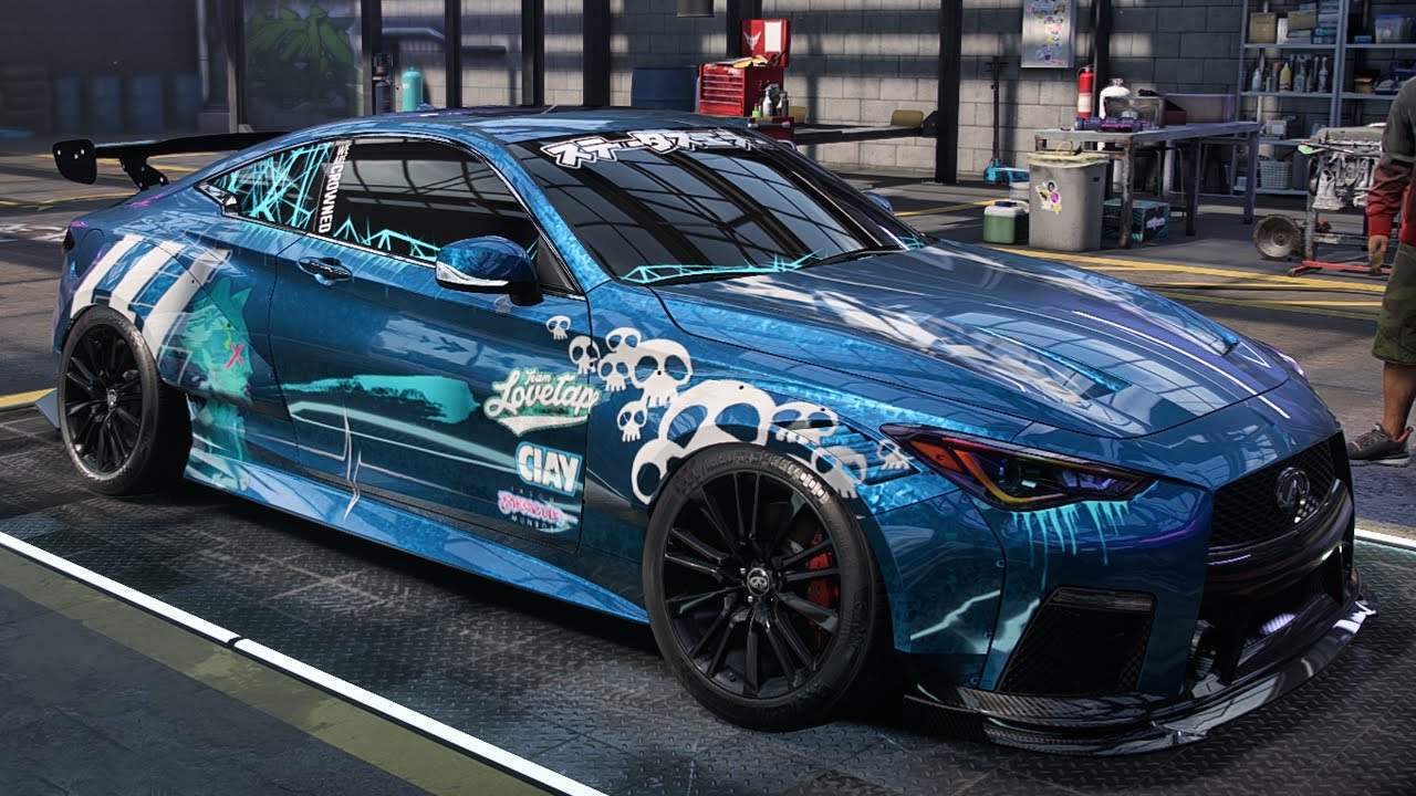 NFS HEAT - Infiniti Q60 drift build customization and gameplay - YouTube