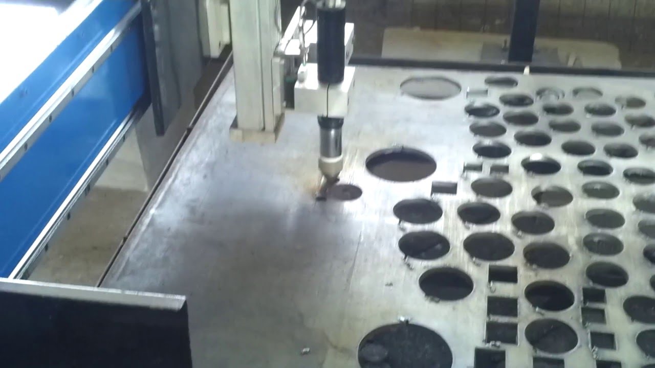 CNC Plate Profile Cutting Machine with Plasma and Gas - YouTube
