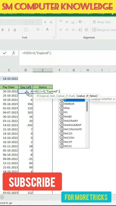How to calculate Expiry date in Excel//Excel short tricks #excel #exceltips #excel365 # ...