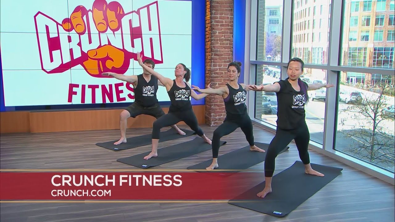 Fitness Friday - Yoga At Crunch Fitness - YouTube