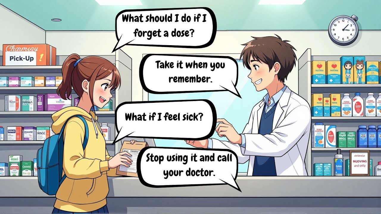 Learn English with a Real Pharmacy Situation (with Subtitles!) 📝 - YouTube