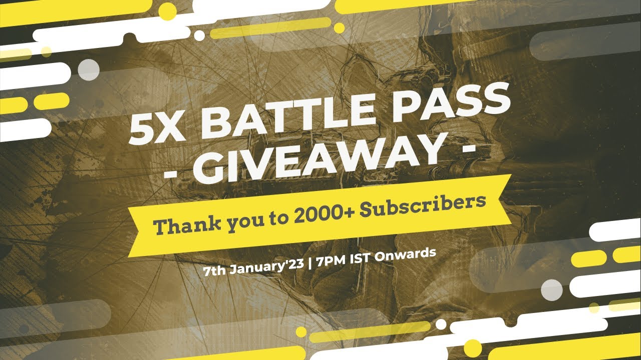 🔴 5X COD MOBILE BATTLE PASS GIVEAWAY #roadto5k #giveaways # ...