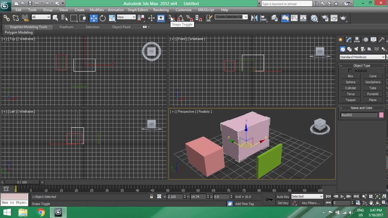 01 - 3Ds Max - Beginner - Introduction of Toolsbars and Viewports - YouTube