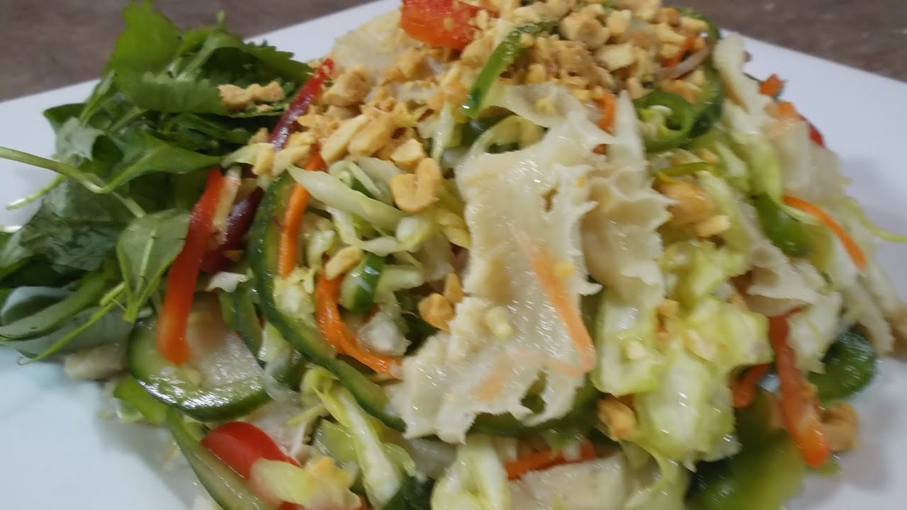 Beef Tripe Salad Recipe (Neorm Pouh Cow) - YouTube