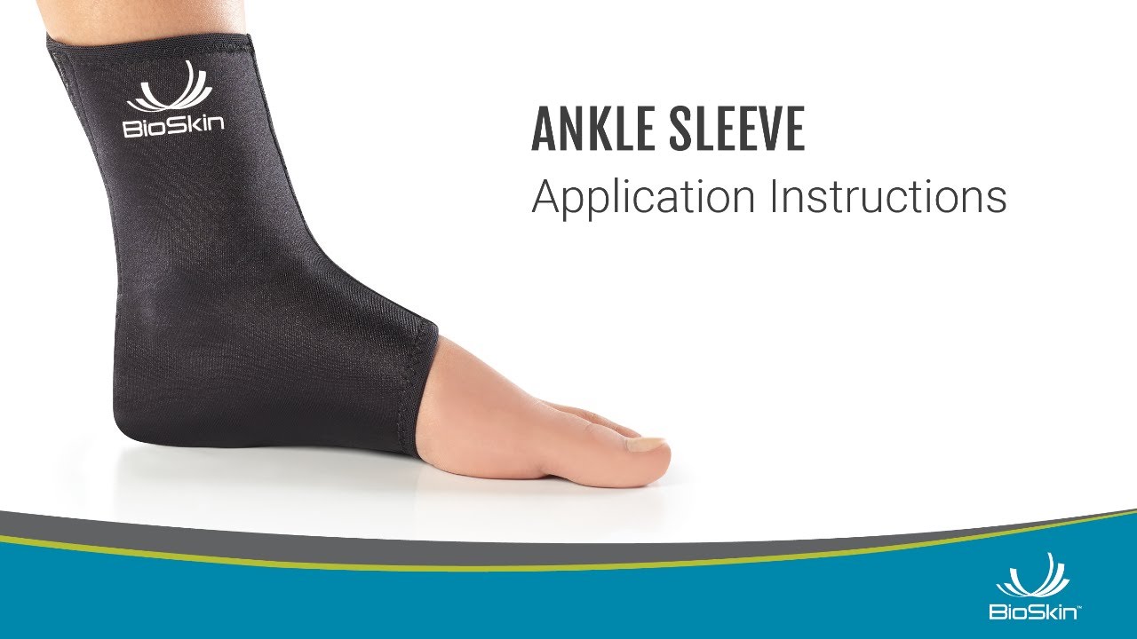 Ankle Sleeve with Optional Figure 8 Wrap Application Instructions - YouTube