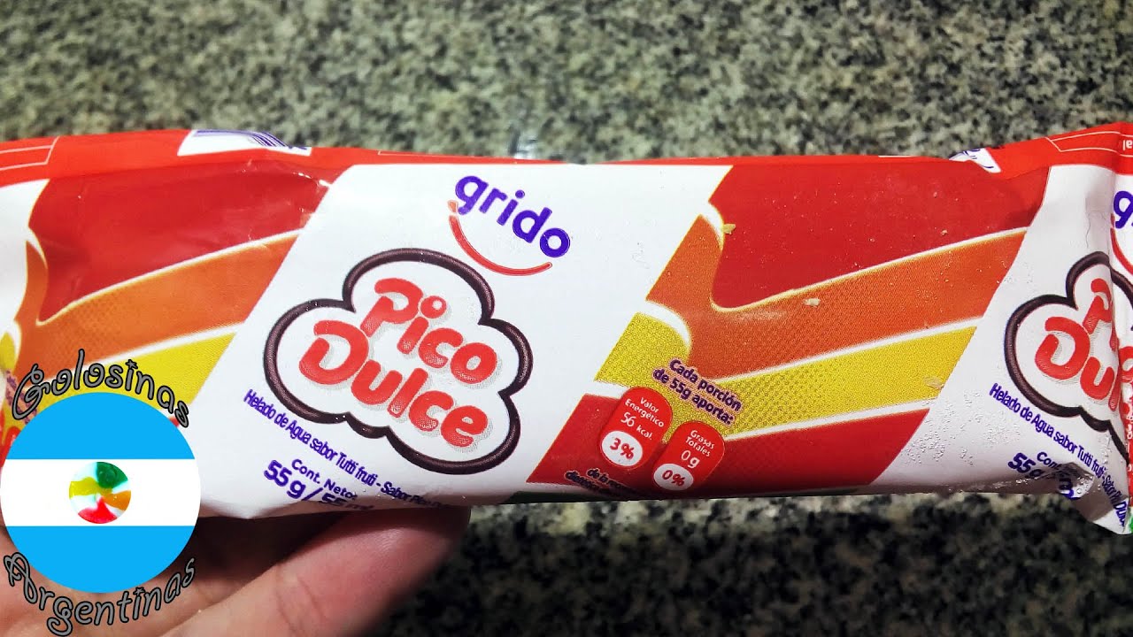 Grido Pico Dulce Palito Helado de Agua - Paleta Helada sabor Tutti ...