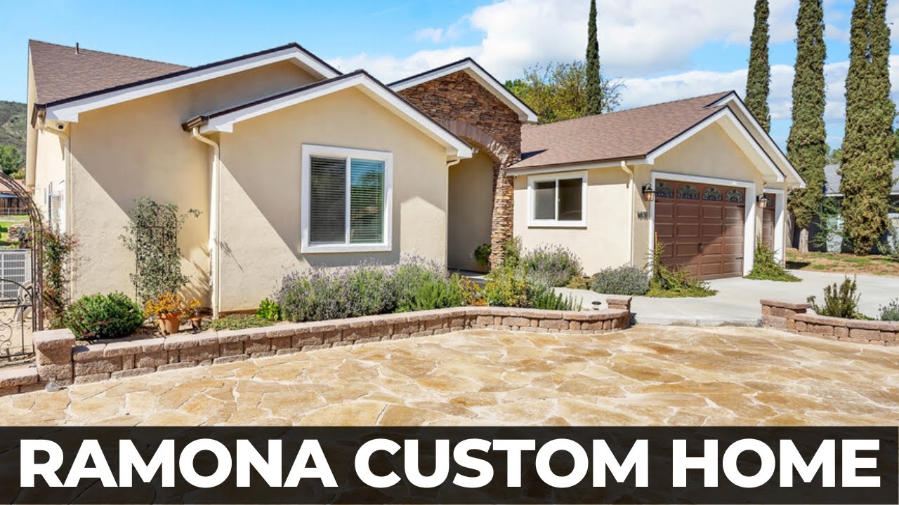 Ramona Country Estates Custom Home - YouTube