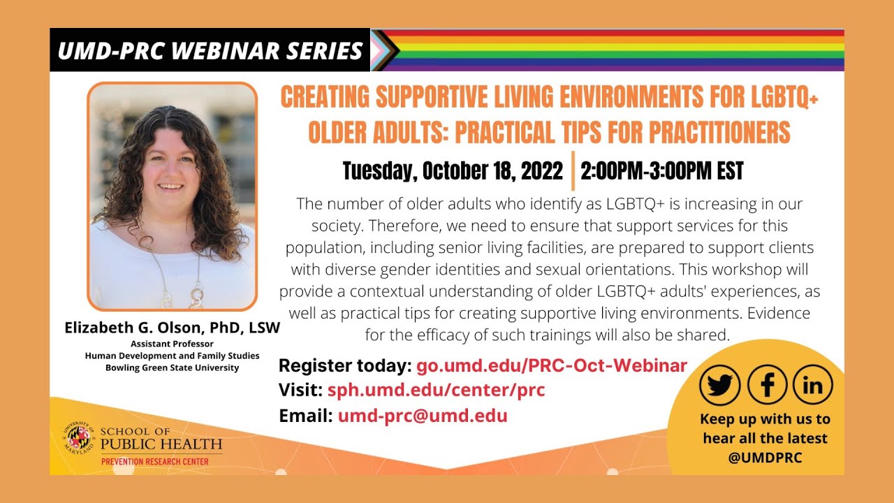 Creating Supportive Living Environments for LGBTQ+ Older Adults ...