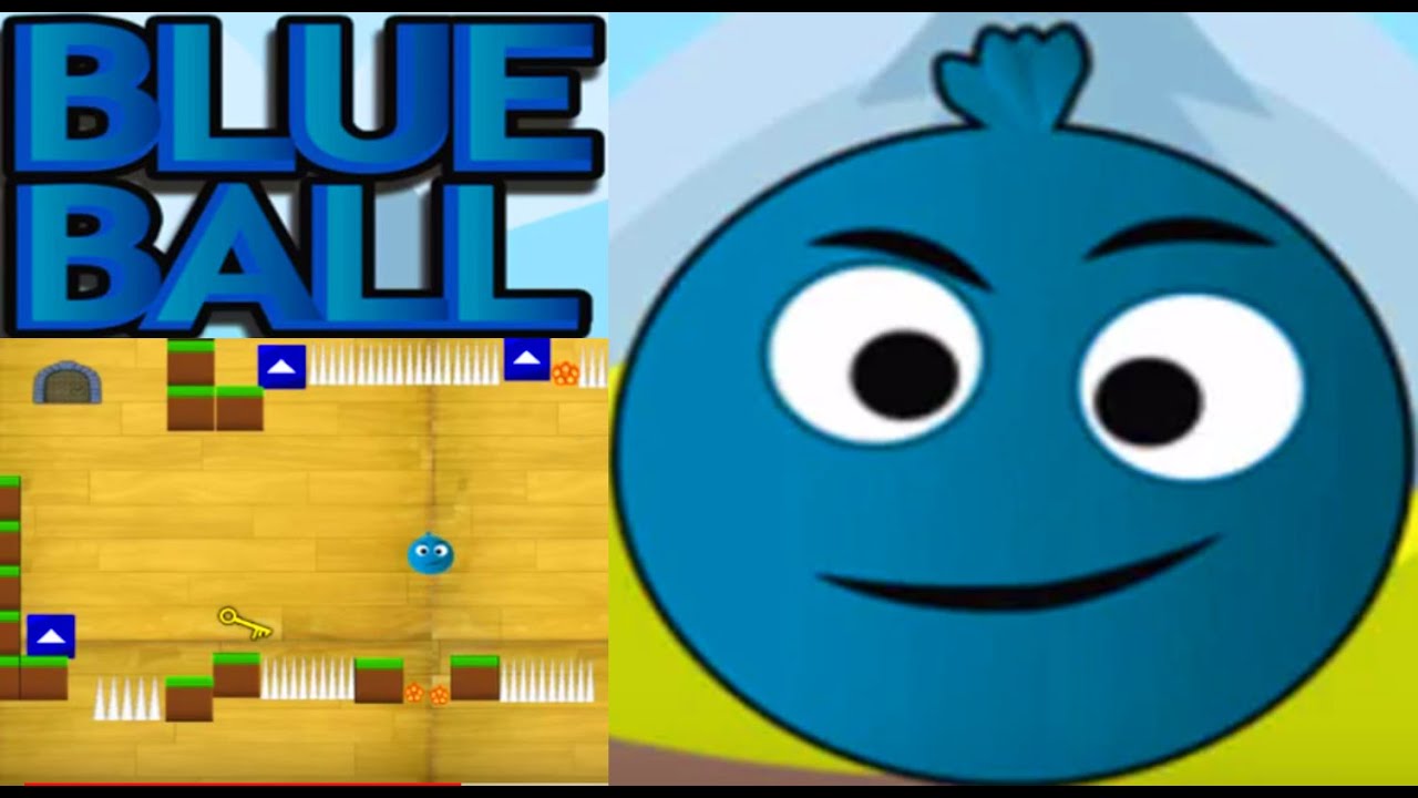 Blue ball jumping full game all levels - YouTube