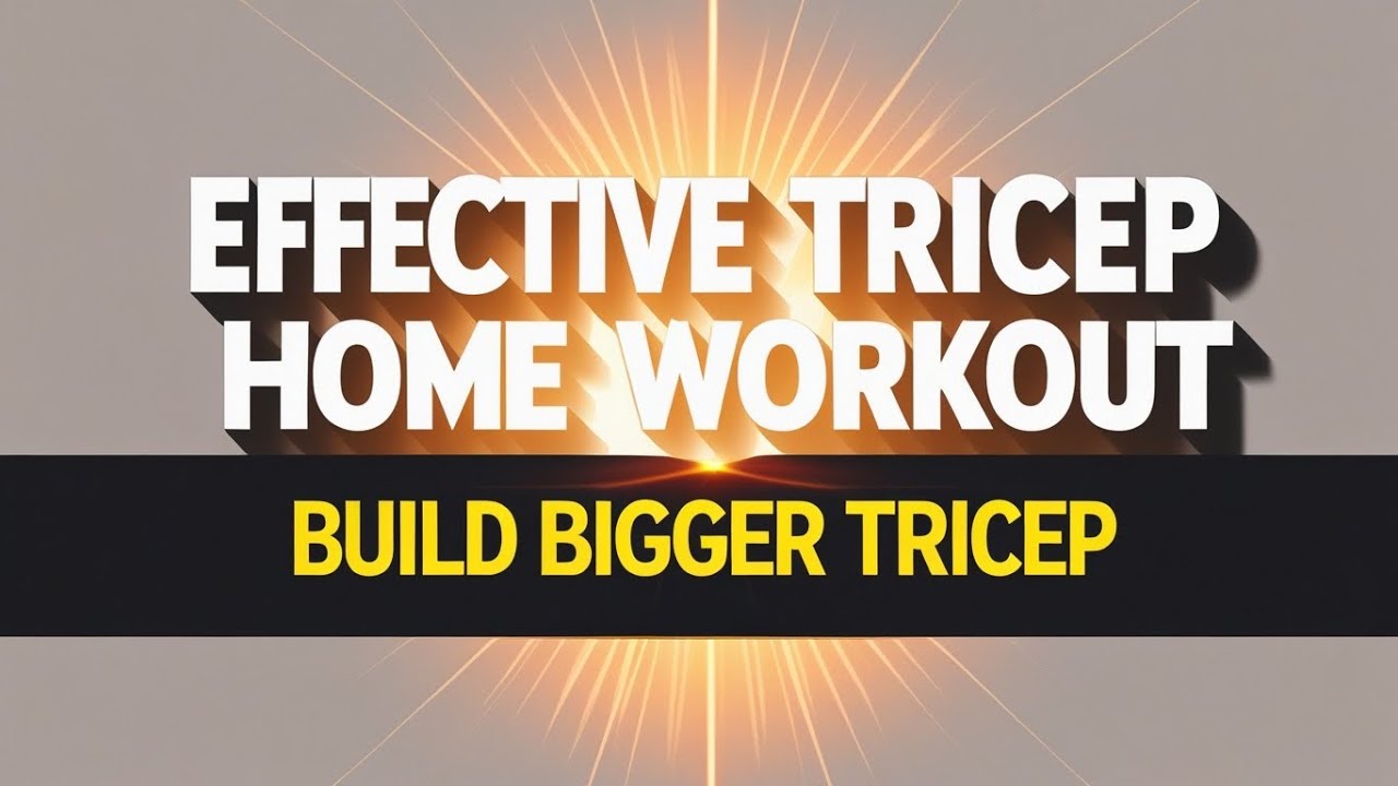 Effective Tricep Workout at Home | Build Bigger Arms Fast (No Gym ...