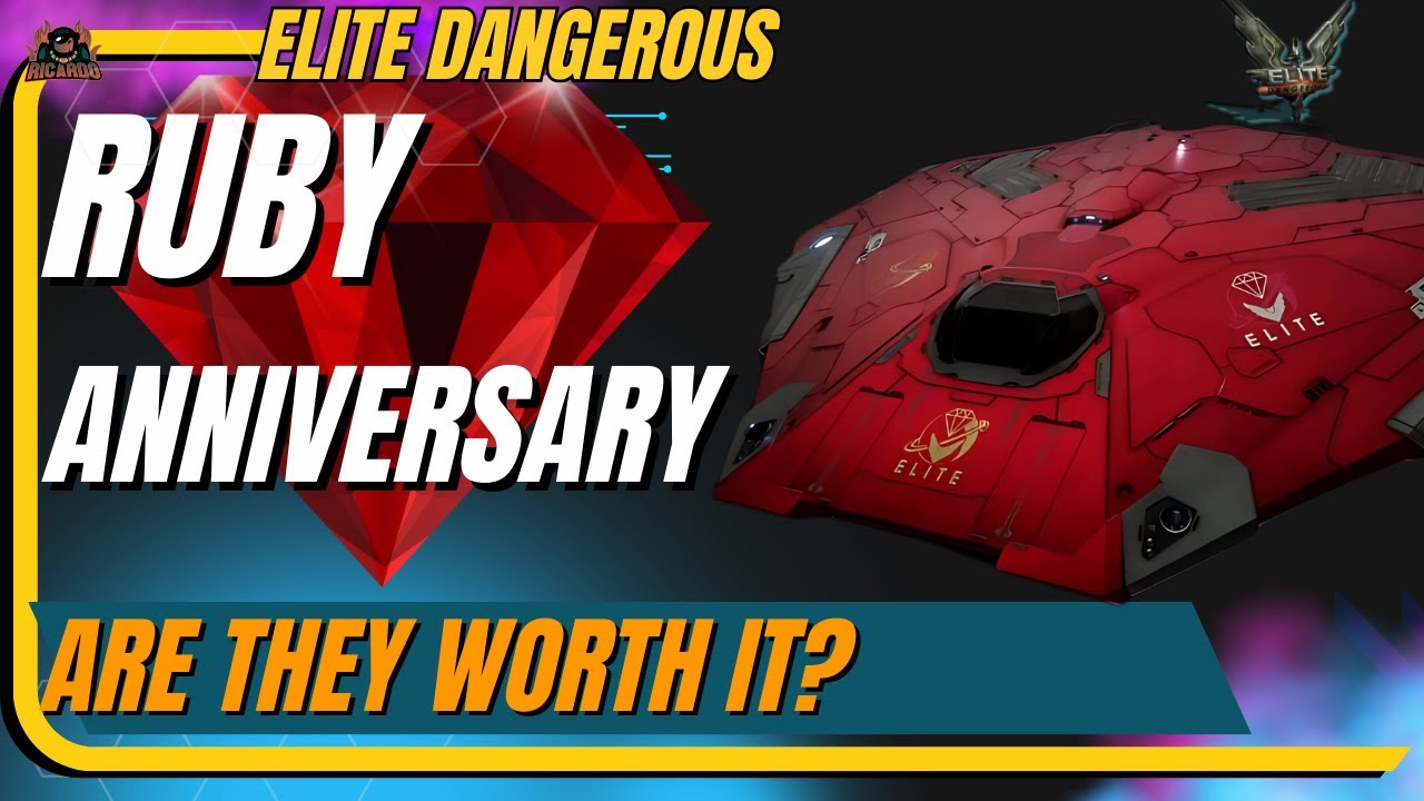 Elite Dangerous Anniversary Celebrated with STUNNING Ruby Paint Jobs ...