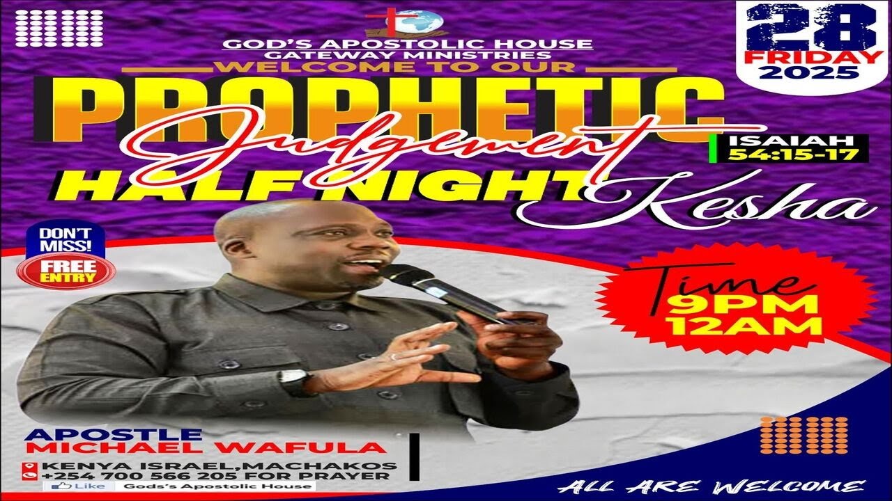 *28TH MARCH:WELCOME TO OUR PROPHETIC JUDGEMENT - HALF NIGHT KESHA LIVE ...