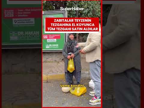 Zabıtalar teyzenin kabak tezgahına el koydu! Gençler duruma kayıtsız kalmayıp tezgahı satın aldı