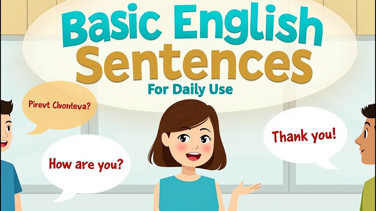 Basic English Sentences for Daily Use - YouTube