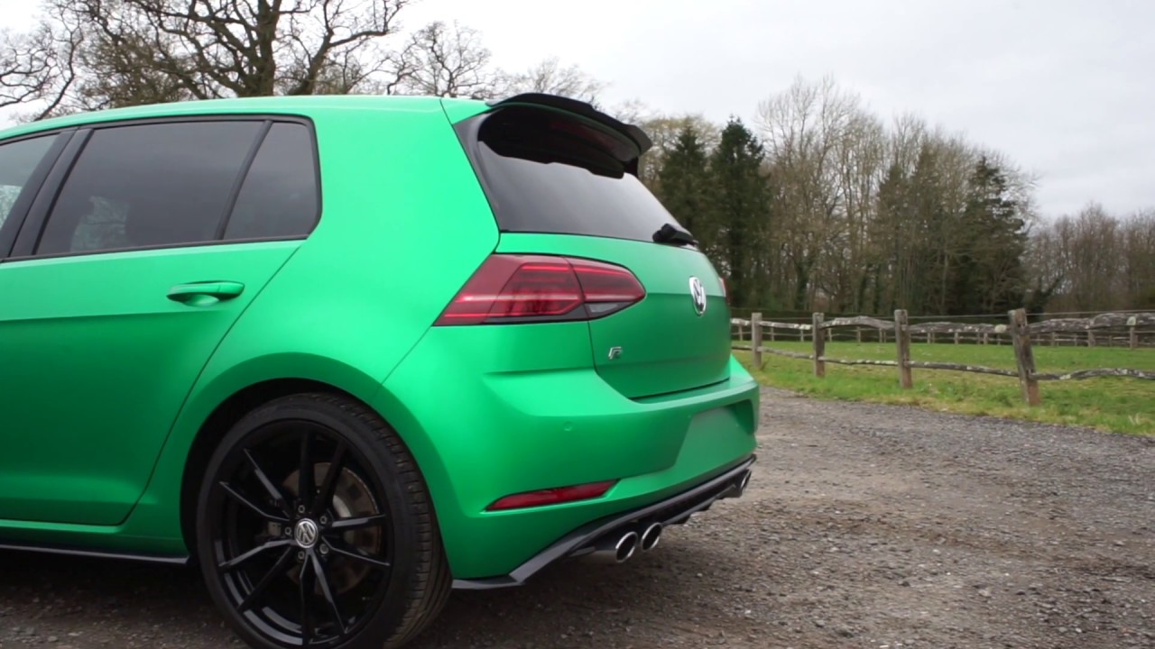 Hampshire Photography Satin Envy Green VW Golf R Wrap - YouTube