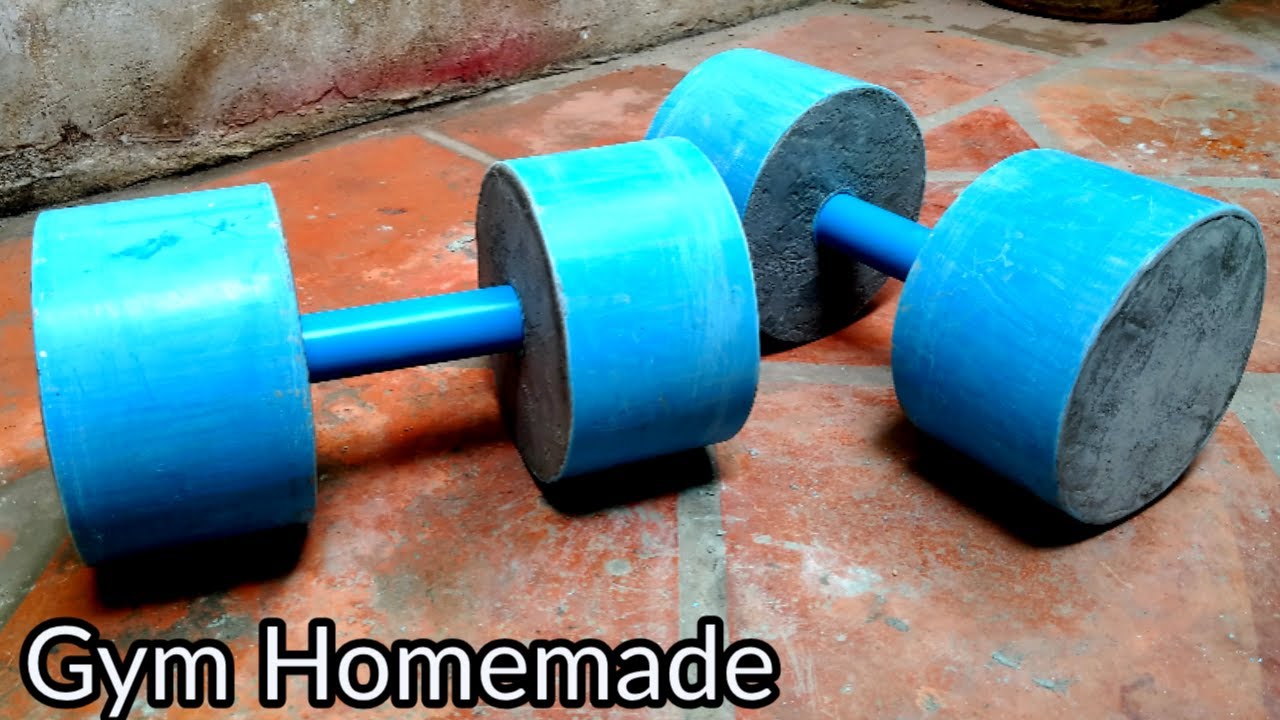 How To Make Homemade Dumbbells,Gym At home. - YouTube