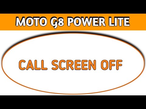 Moto G8 power lite call screen off problem, how to solve call screen ...