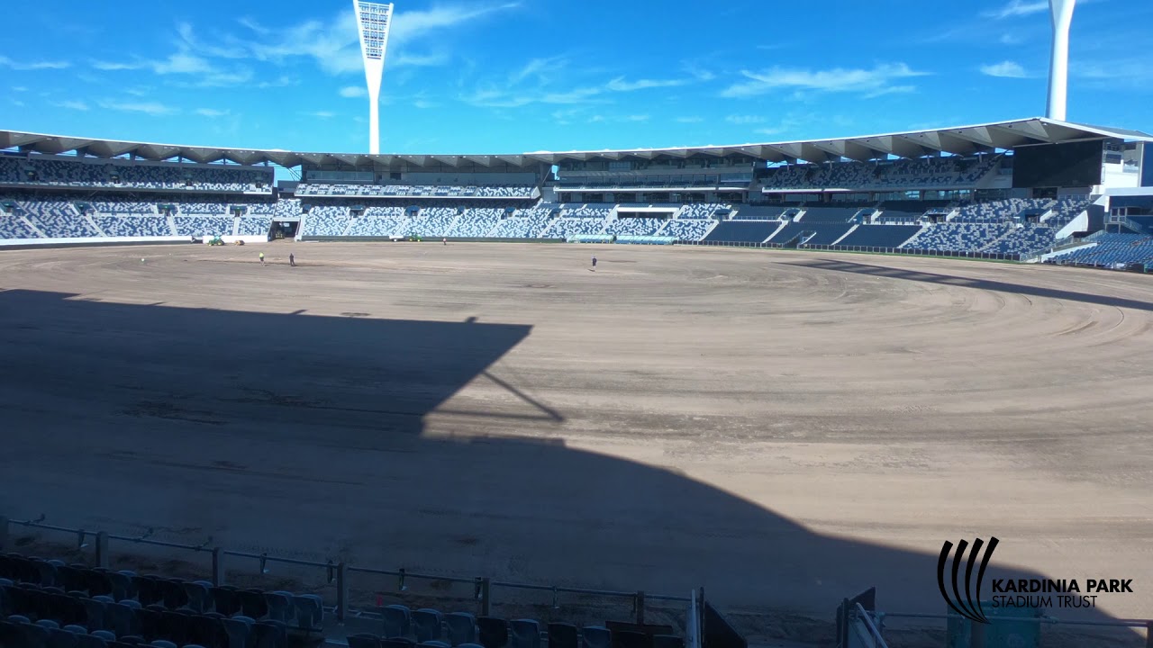 GMHBA Stadium Turf Resurfacing Timelapse - YouTube