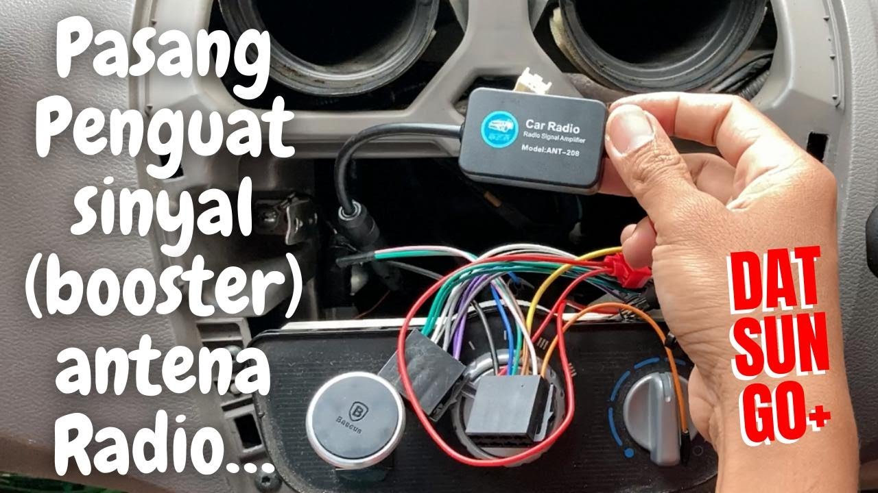 DATSUN GO+ | Booster Antena Radio - YouTube